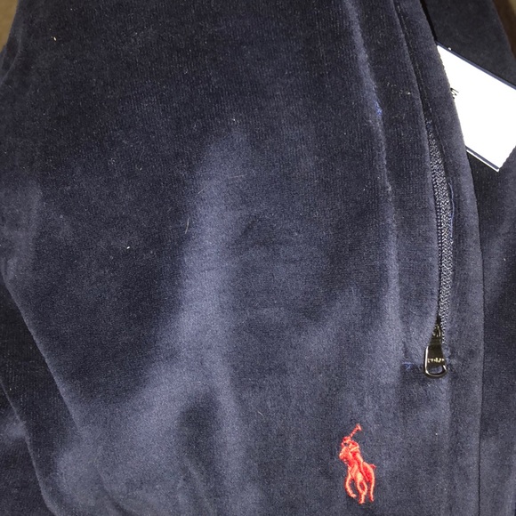 Polo Ralph Lauren | Pants | Polo Ralph Lauren Velour Joggers Navy Bluenwt | Poshmark
